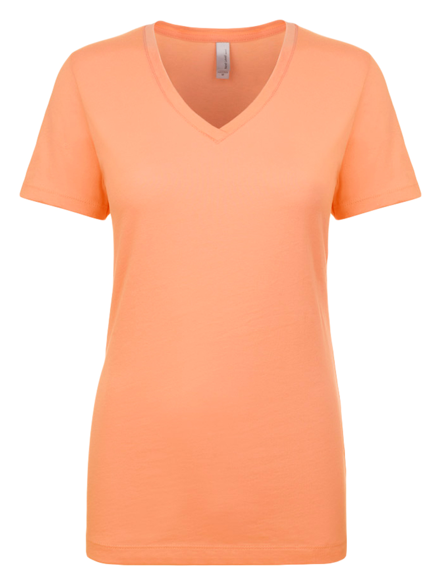 Next Level-Women's Ideal V-Neck Short Sleeve T-Shirt, N1540, XS-3XL | eBay