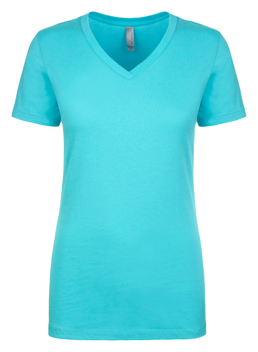 N1540 Next Level-Women's Ideal V-Neck Short Sleeve T-Shirt XS-3XL | eBay